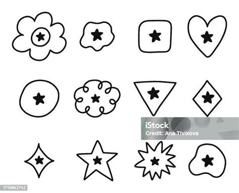 Cute Hand Drawn Mark Set For Bullet Journal Diary Note Elements With Checkboxes In The Shape Of