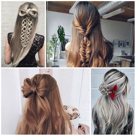 Winter Half Updo Hairstyles 2019 Haircuts Hairstyles And Hair Colors