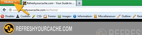 Refresh Your Cache For Firefox 20 Refreshyourcache