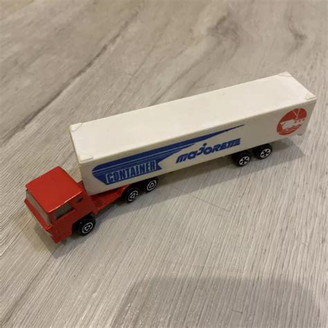ANCIEN CAMION BERNARD Avec Remorque Container Majorette EUR