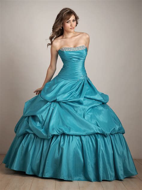 Turquoise Ball Gown Strapless Lace Up Fullr Length Quinceanera Dresses