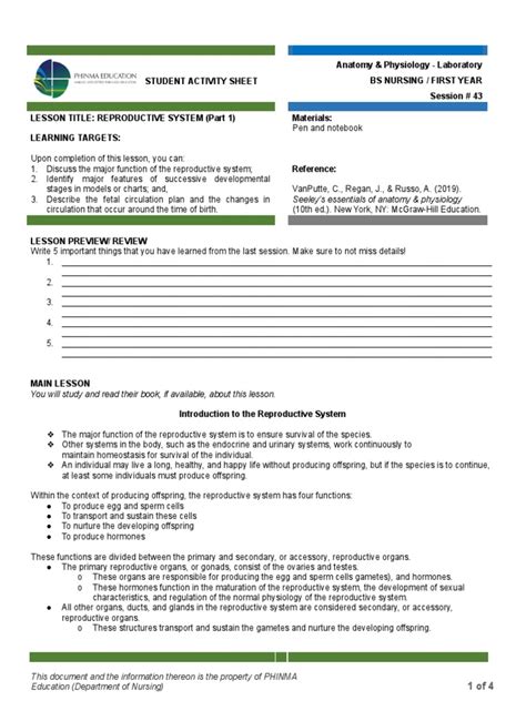 Session 43 Sas Anaphy Lab Pdf Reproductive System Anatomy