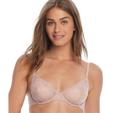 Nearlynude Pale Mauve The Poppy Lace Demi Underwire Bra Us 40dd Uk