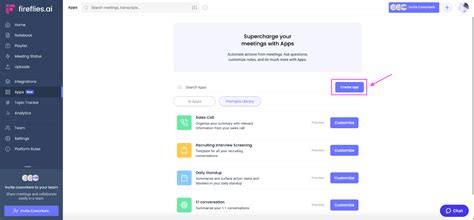 fireflies feature focus ai apps