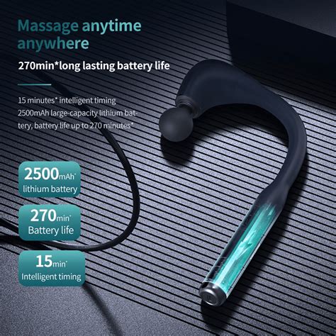 Philips Ppm7331 Arc Shaped Handheld Body Massager With 5 Speed Vibrati