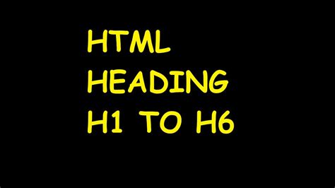 html web design tutorials html heading tags h1 to h6 2017 hindi urdu