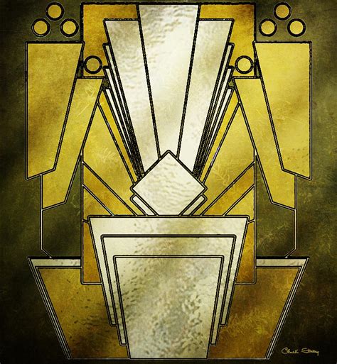 Art Deco Metallic Glass Digital Art By Chuck Staley Fine Art America
