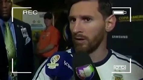 ლიონელ მესის ემოციური კომენტარი Youtube