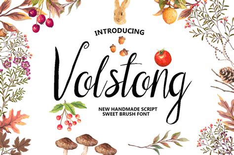 Volstong Script Font By Jasmeenpetit Thehungryjpeg