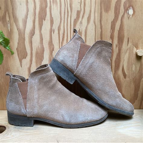 G H Bass And Co Bass Allie Suede Leather Bootie Taup Gem