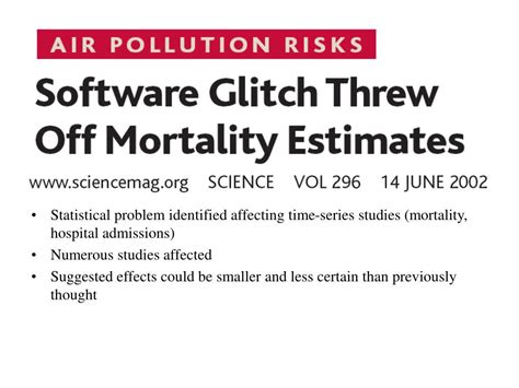 Ppt The Public Health Significance Of Air Pollution Powerpoint