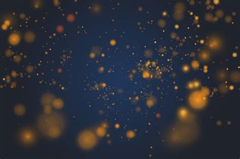 짙은 파란색 배경에 흐린 보케 빛 크리스마스와 새해 휴일 템플릿 추상적인 반짝이가 깜박이는 별과 불꽃을 디포커스 Eps 10 벡터 0명에 대한 스톡 벡터 아트 및 기타