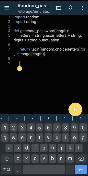 😲😲random Password Generator Using Python Shorts Youtube