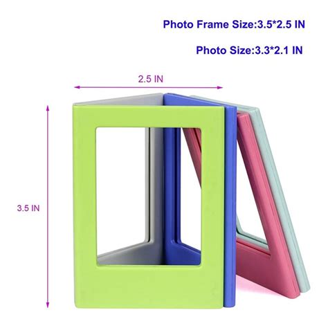 Badu Bg 10 части 3 инчови магнитни рамки за снимки Мини маса Хладилник Магнитни рамки за снимки