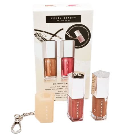 Fenty Beauty Lil Gloss Bombs Mini Lip Duo Keychain Holder