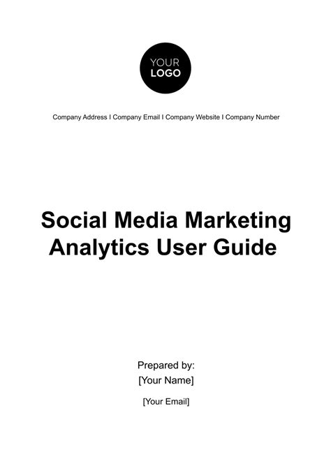 Free Social Media Marketing Analytics User Guide Template To Edit Online