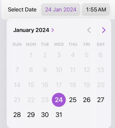 Ios How Can I Collapse Expand A DatePicker From Compact To