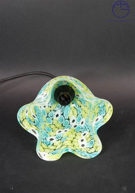 Illinois Venetian Glass Lamps With Murrina Millefiori Murano Glass
