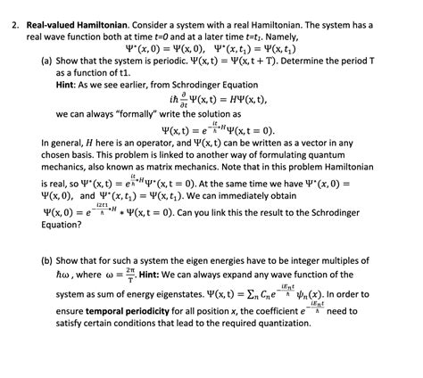 solved al wave function both at time t 0 and at a later time