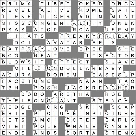 La Times Crossword 14 May 23 Sunday
