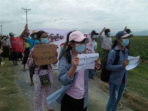 မတ္တရာမြို့နယ်က ဧရာဝတီတော်လှန်ရေး သပိတ်