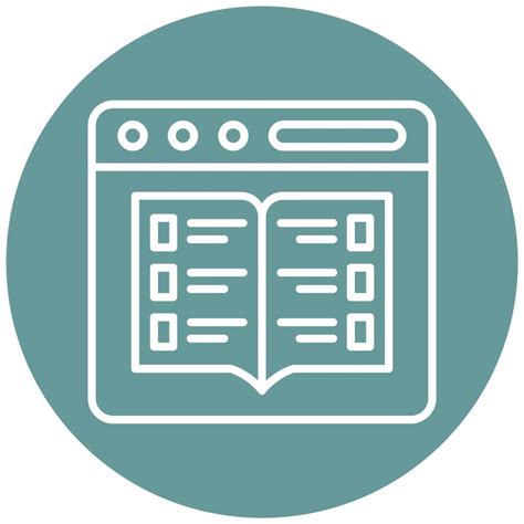 catalog icon style 22043978 vector art at vecteezy