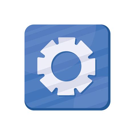 Gear Blue App Button Vector Art At Vecteezy