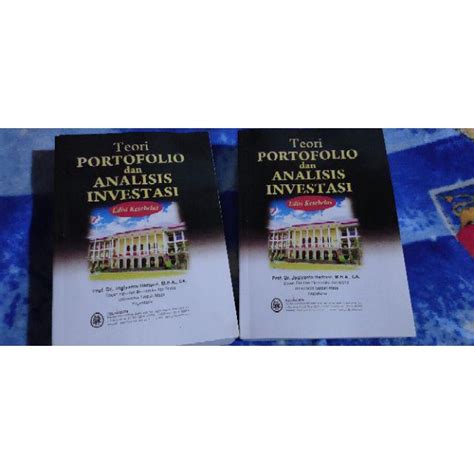 Jual Teori Portofolio Dan Analisis Investasi Edisi Kesebelas Prof