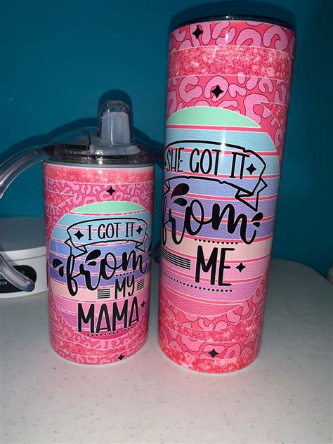 Mommy And Me Tumblers Etsy
