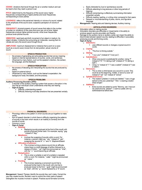 Speech Problems Pdf Sound Pitch Music