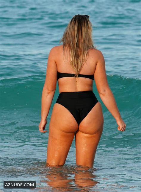 Iskra Lawrence Sexy At The Beach In Miami Aznude