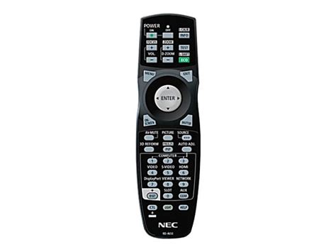 Nec Rmt Pj35 Remote Control For Nec Np Ph1000 Ph1400 Px2201 Px700 Px700w 08 Px750 Px800 Px800x