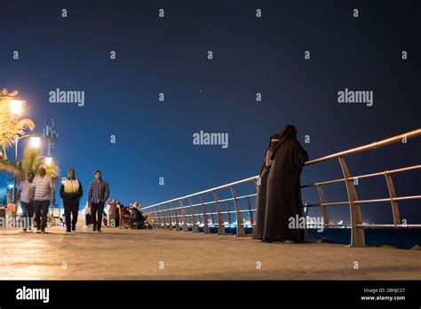 Jeddah Saudi Arabia January 16 2020 Two Muslim Women Wearing