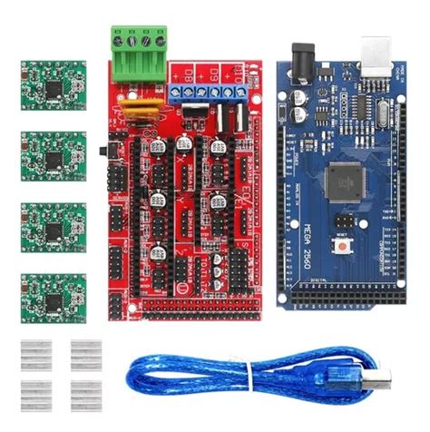 Impresora 3d Cnc Mega 2560 Cable Shield Ramps 14 A4988 Mercadolibre