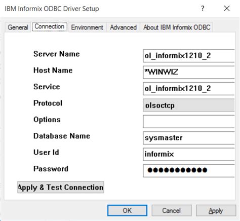 C How To Find Informix Datasource In Visual Studio To Connect To