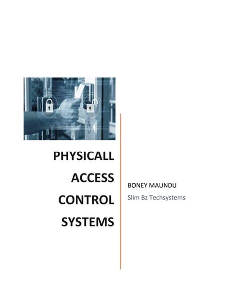 building access control systems and its phases pdf