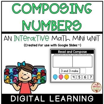 COMPOSING NUMBERS Interactive Mini Unit Digital Google Slides