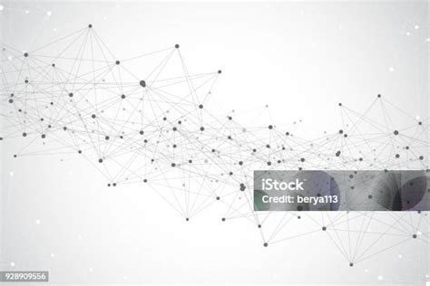 기하학적 인 그래픽 배경 분자 그리고 커뮤니케이션입니다 큰 화합물과 복잡 한 데이터입니다 관점 배경 막입니다 최소한의 배열입니다