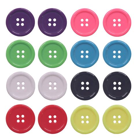 Amazon YAKA 80Pcs 1inch 25mm Sewing Resin Buttons Round Shape 4