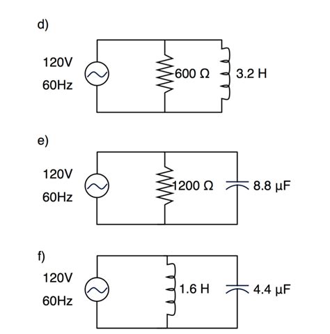 Solved For Each Of The Circuits Shown Below Calculate The