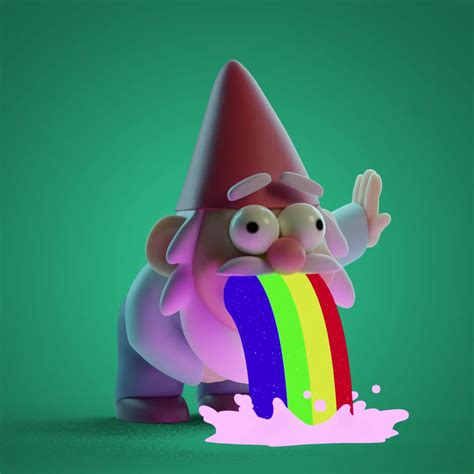 Gnomo Gravity Falls Barfing Gnome 3d Model 3d Printable Cgtrader