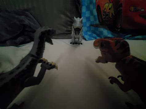 Therizinosaurus And Rexy Vs Indominus Rex By Goijrajwfnaffan2021 On