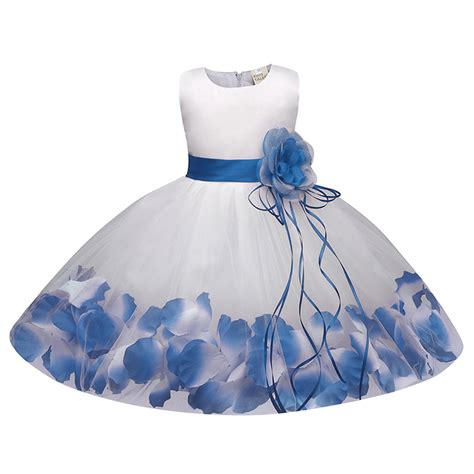 B91xz Girls Summer Dresses Girls Sleeveless Flower Prints Princess