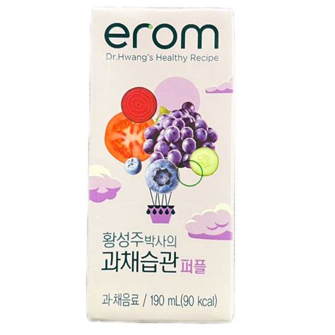 Erom 紫色蔬果汁 190ml【快速出貨】nnn 韓國 藍莓 野櫻莓 綜合蔬果汁 飲品 紫色蔬果 紫色水果汁 蔬 蝦皮購物