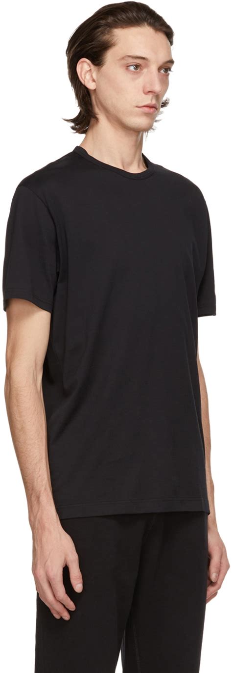Sunspel Black Classic T Shirt Sunspel