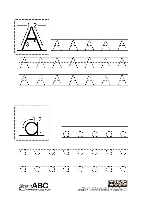 แบบฝึกเขียน A Z ตัวพิมพ์เล็ก ใหญ่ พร้อมเส้นนำการเขียน Aff การศึกษา การเรียนรู้ อนุบาล