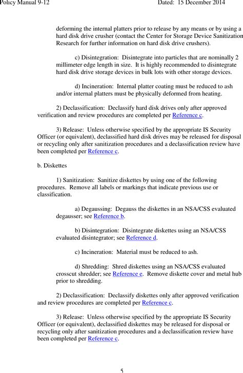 Storage Device Declassification Manual
