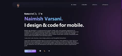 naimish varsani on linkedin reactjs tailwindcss portfolio webdevelopment frontend…