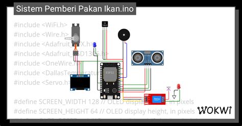 sistem pemberian pakan ikan pbl wokwi esp32 stm32 arduino simulator