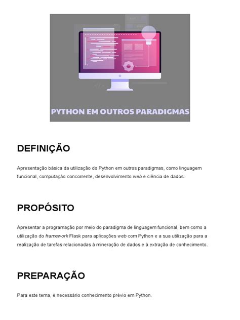 Python Em Outros Paradigmas Pdf Thread Informática Programação Funcional
